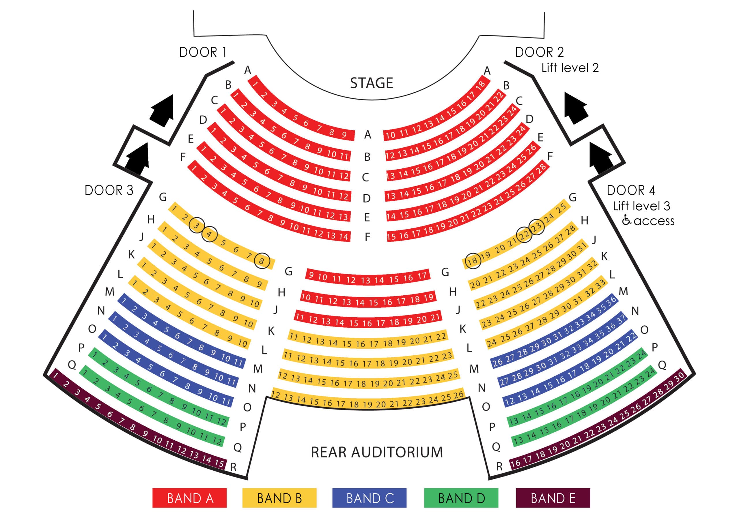 Seating Plans - Exeter Northcott Theatre